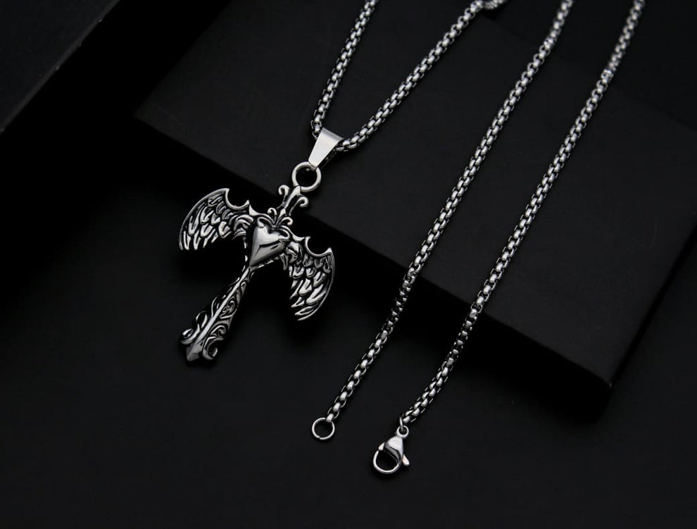 Dark Vampire wing pendant with chain (Limited edition) – Gonzo